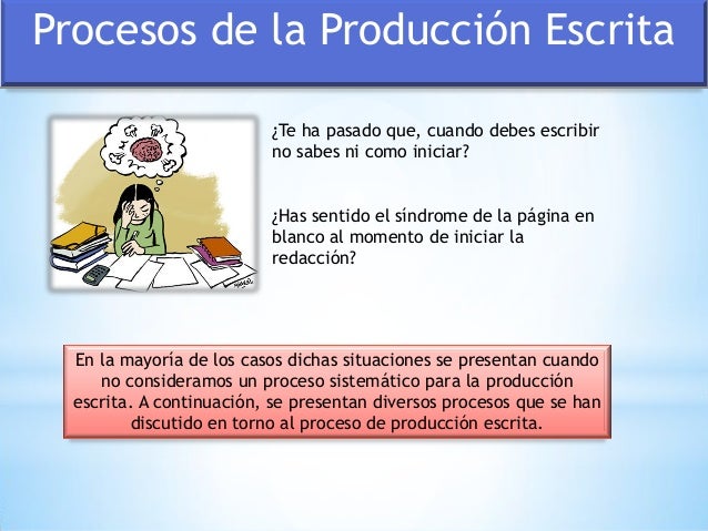 Producción escrita