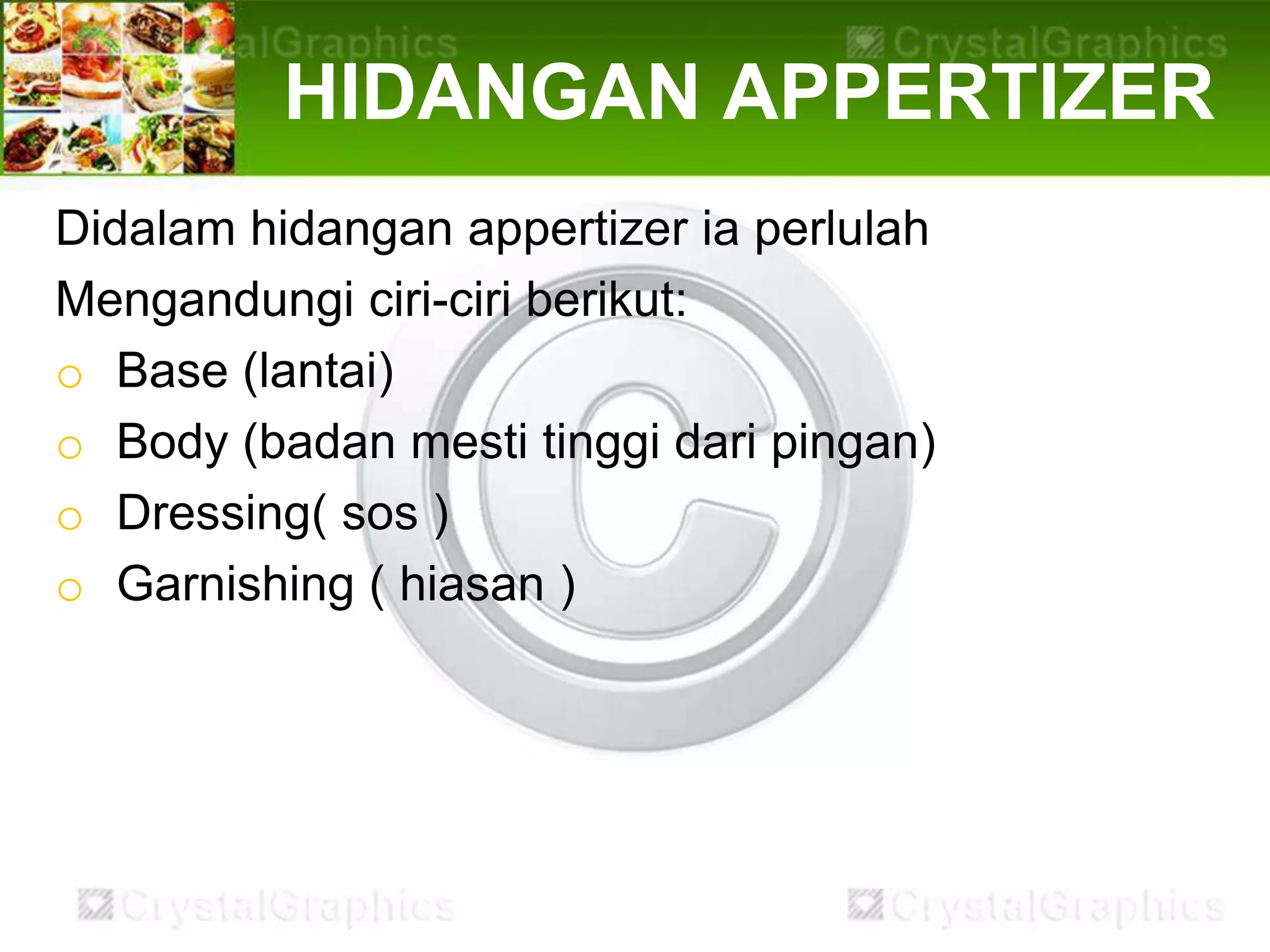 Produce appetizer | PPTX