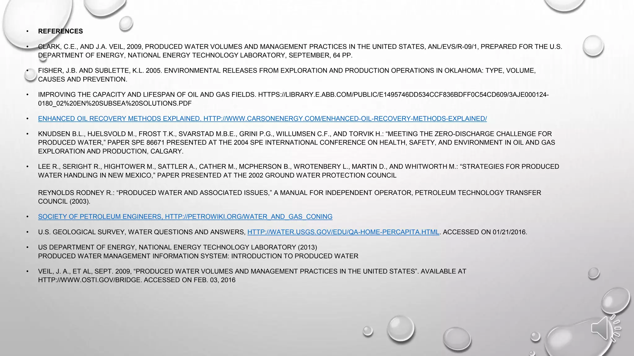 Oilfield Produced water management | PPTX