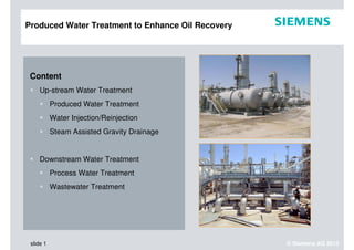 Produced Water Treatment to Enhance Oil Recovery | PDF