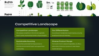 Produce Export Pitch Deck Template by viktor the pitchermann | PDF