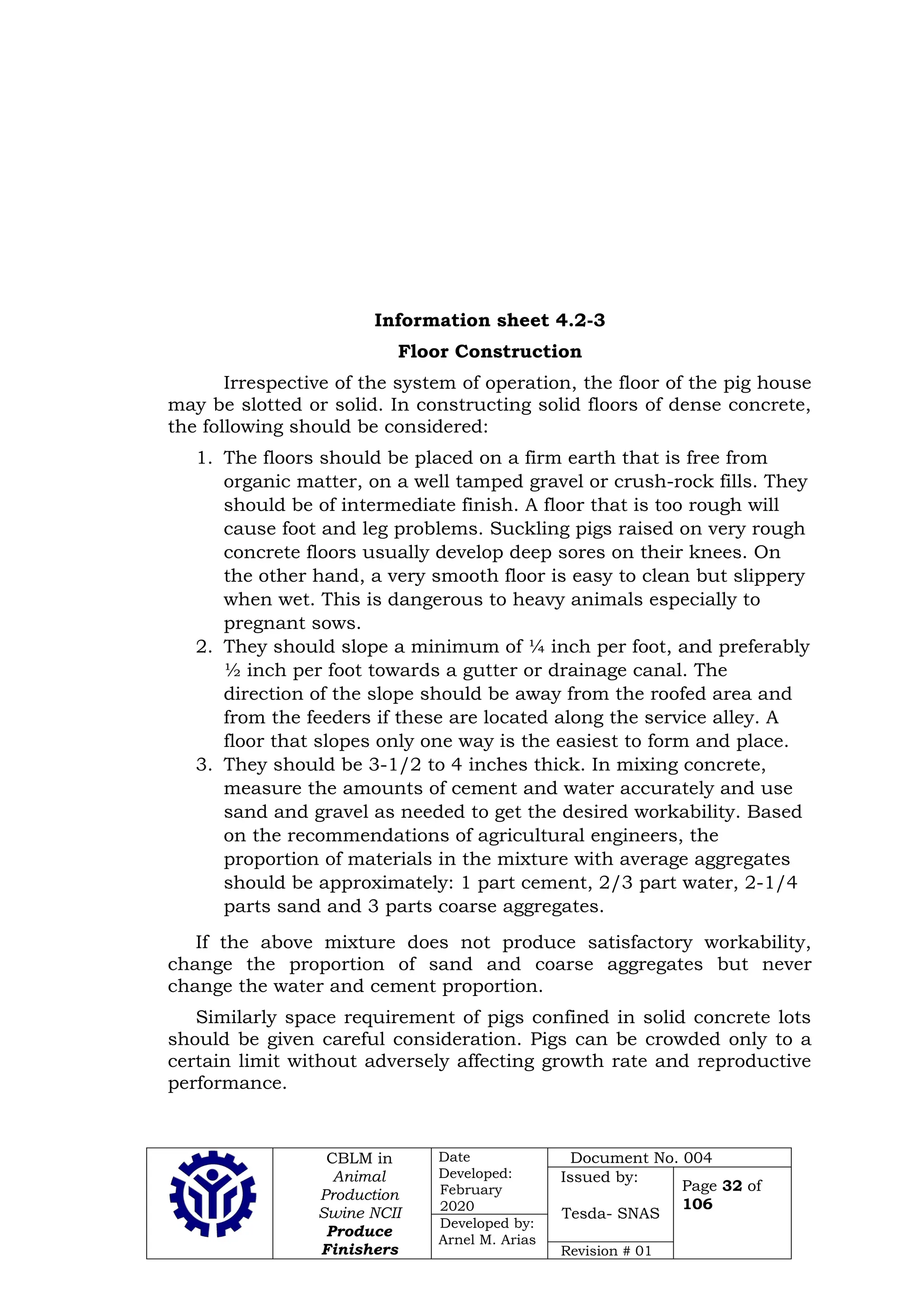 Copetency based learning materials PRODUCE FINISHERS-FINAL | DOCX