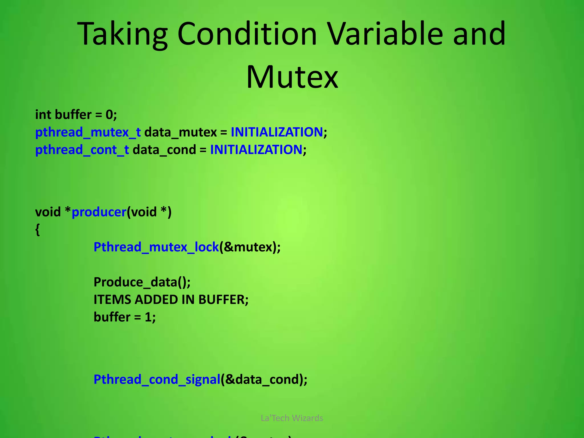 Producer and consumer classical problem | PPTX | Programming Languages | Computing