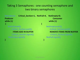 Producer and consumer classical problem | PPTX | Programming Languages | Computing