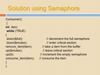 Producer consumer | PPTX