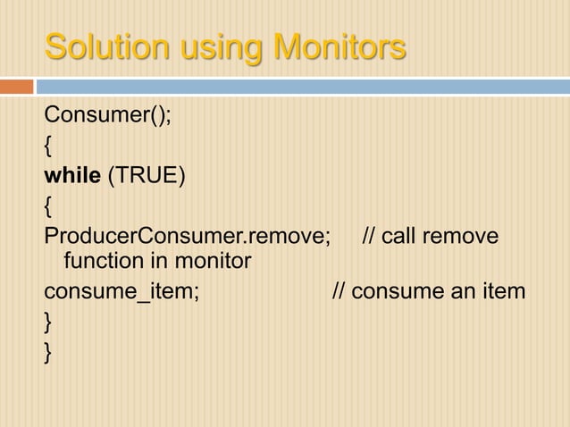 Producer consumer | PPTX