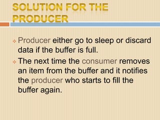 Producer consumer | PPTX