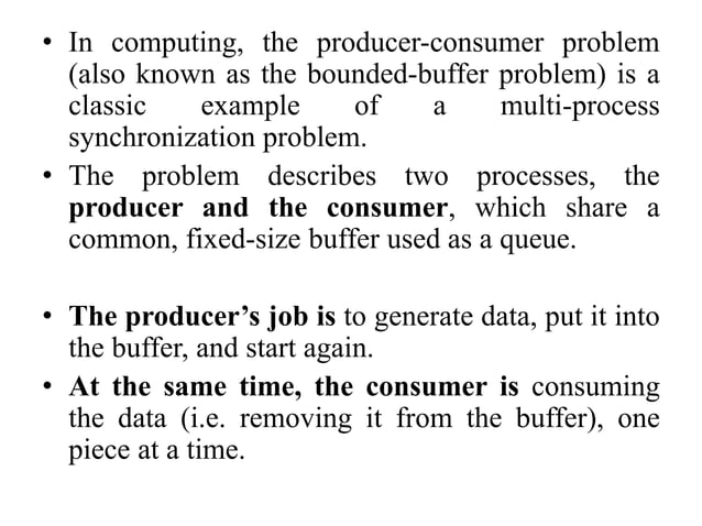 Producer-Consumer problem.pptx practices | PPTX