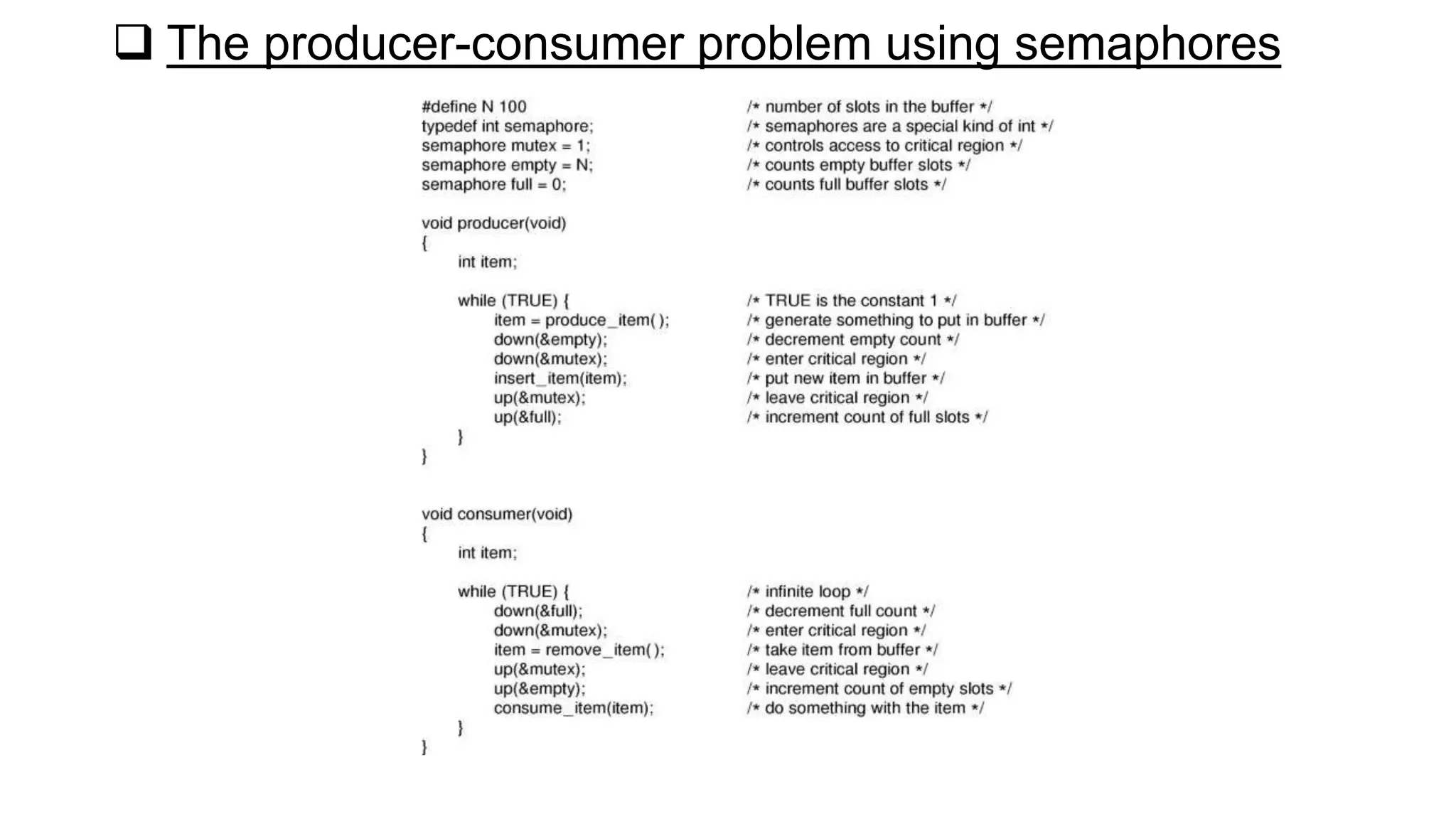 Producer consumer problem operating system | PPTX