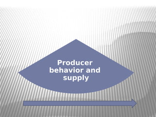 Producer behavior at Economics assignment help | PDF