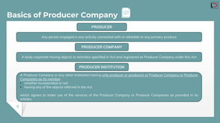 Producer Company Incorporation | PPTX