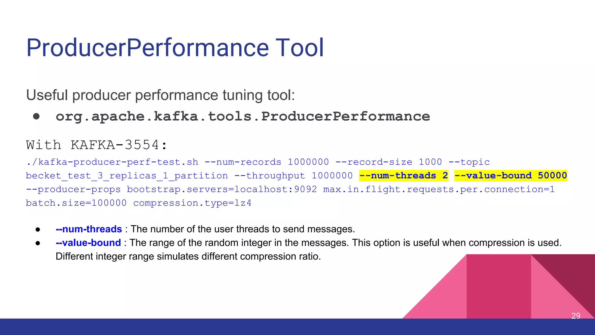 Producer Performance Tuning For Apache Kafka Ppt