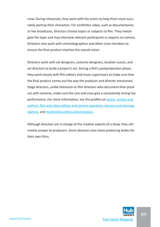Occupational Outlook: Producers and Directors | PDF