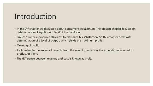producer's equilibrium.pptx | Business Accounting & Finance | Business