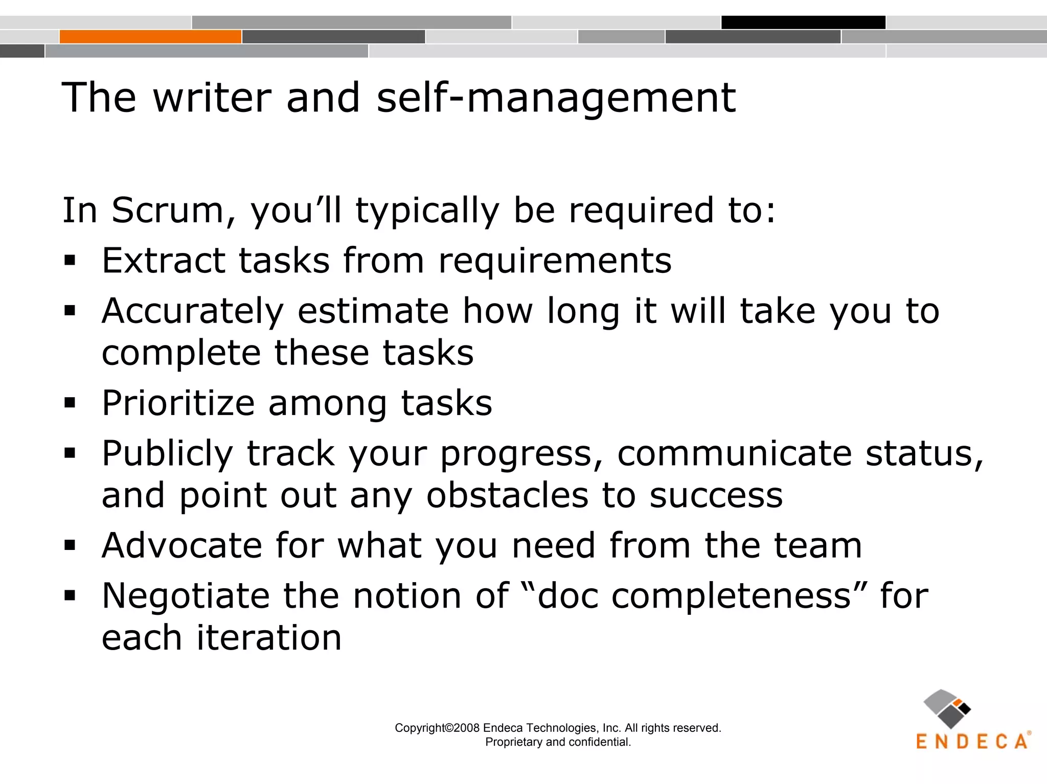 Producing Quality Documentation In An Agile Development Environment Ppt