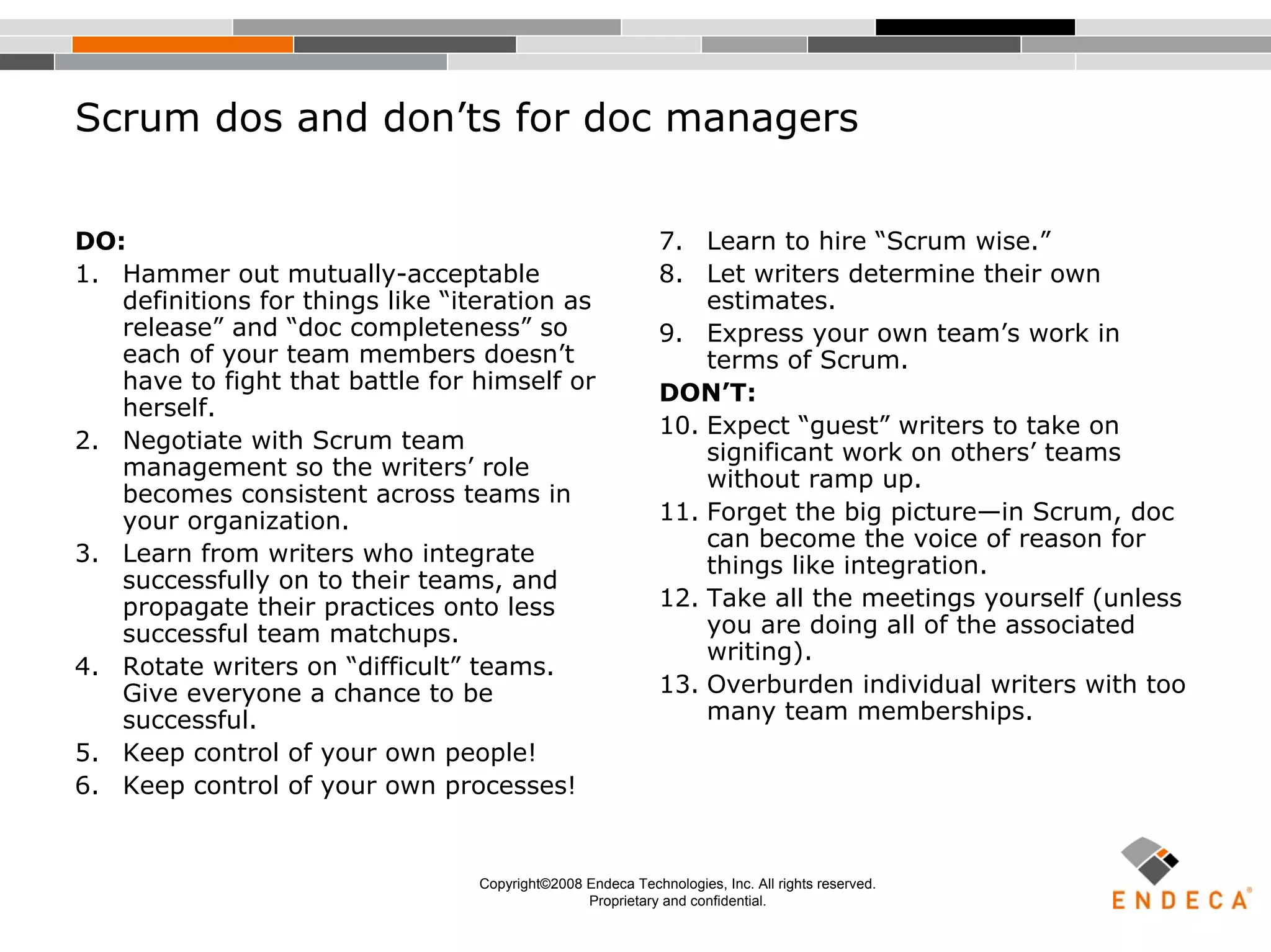 Producing Quality Documentation In An Agile Development Environment Ppt