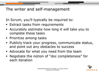 Producing Quality Documentation In An Agile Development Environment | PDF