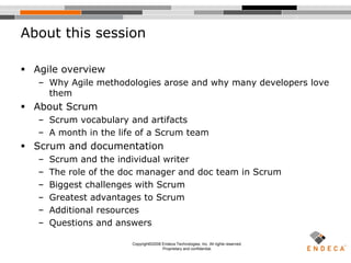 Producing Quality Documentation In An Agile Development Environment | PDF