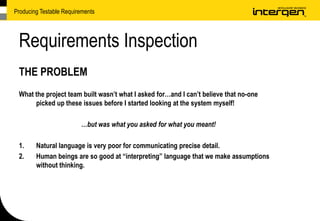 Producing Testable Requirements | PDF
