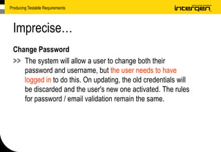 Producing Testable Requirements | PDF