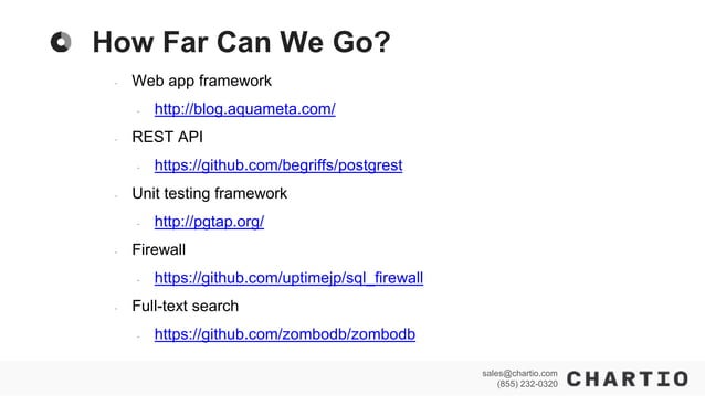 Producing and Analyzing Rich Data with PostgreSQL | PPT