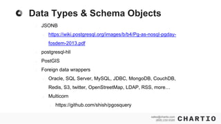 Producing and Analyzing Rich Data with PostgreSQL | PPT