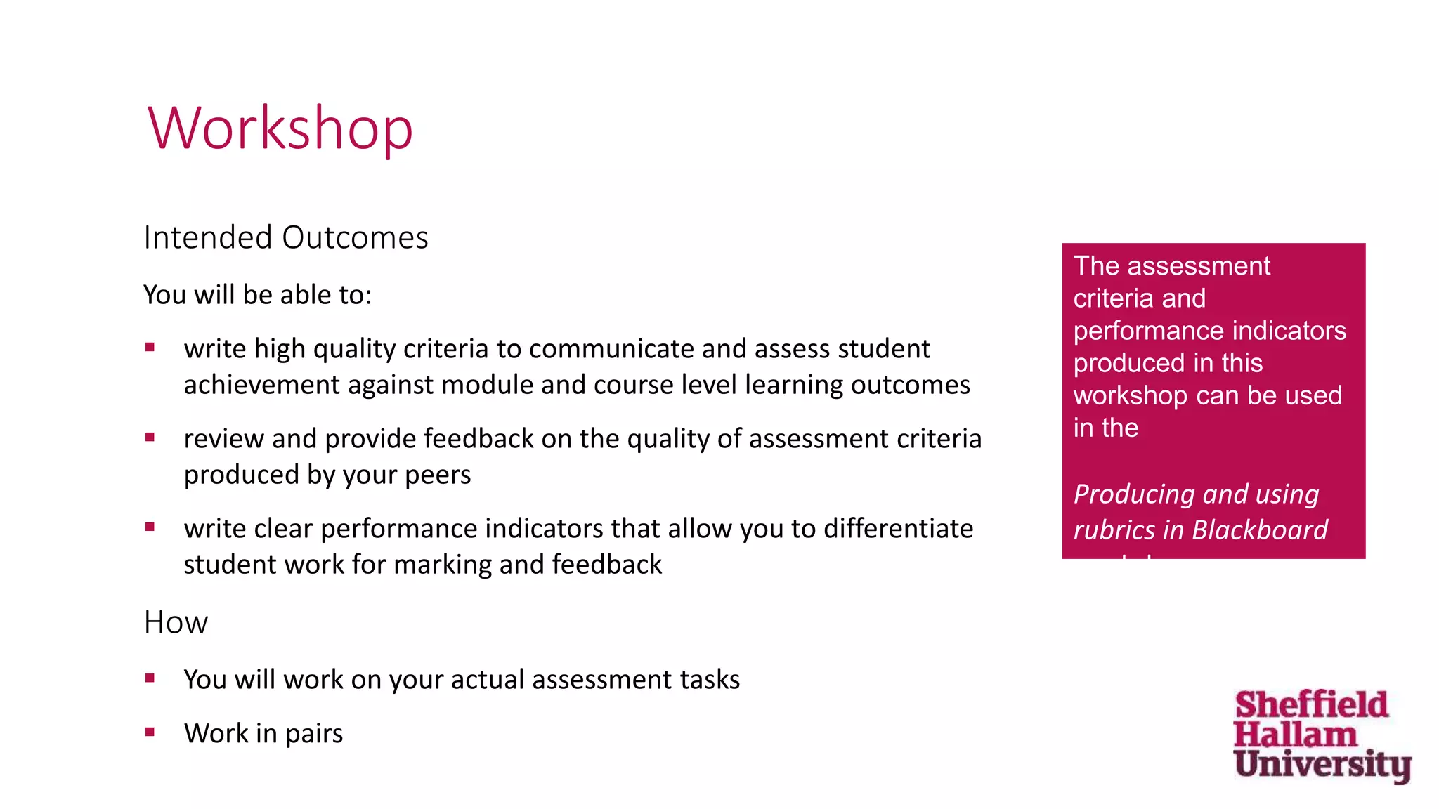 Writing Assessment Criteria and Performance Indicators - what & how? | PPTX