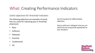 Writing Assessment Criteria and Performance Indicators - what & how? | PPTX