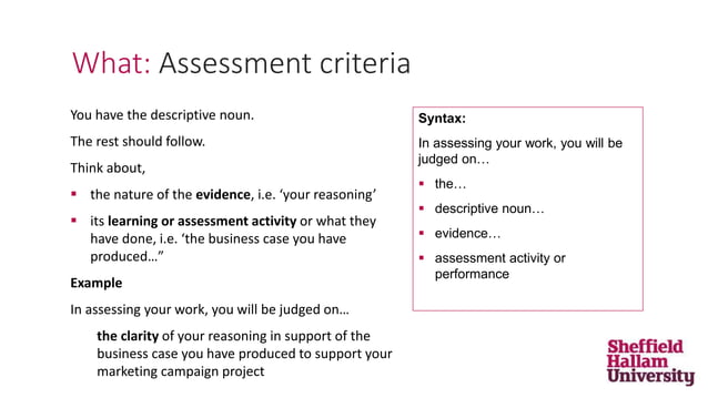 Writing Assessment Criteria and Performance Indicators - what & how ...