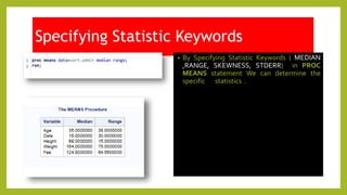 Producing Descriptive Statistics(proc means) .pptx