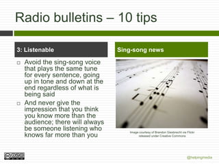 Tips for producing radio bulletins | PPTX