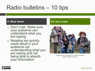 Tips for producing radio bulletins | PPTX