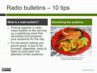 Tips for producing radio bulletins | PPTX