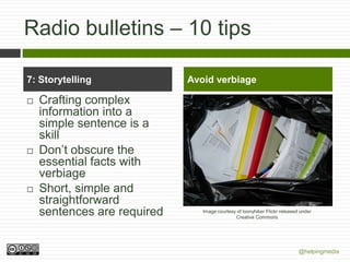 Tips for producing radio bulletins | PPTX