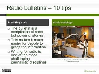 Tips for producing radio bulletins | PPTX
