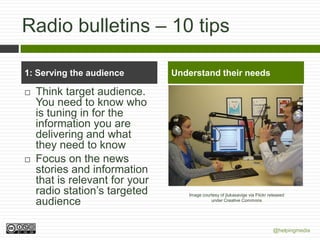 Tips for producing radio bulletins | PPTX