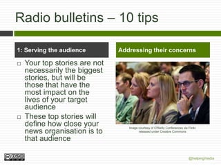 Tips for producing radio bulletins | PPTX