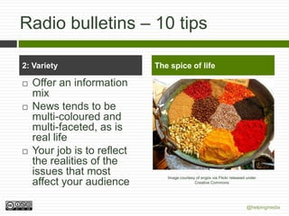 Tips for producing radio bulletins | PPTX