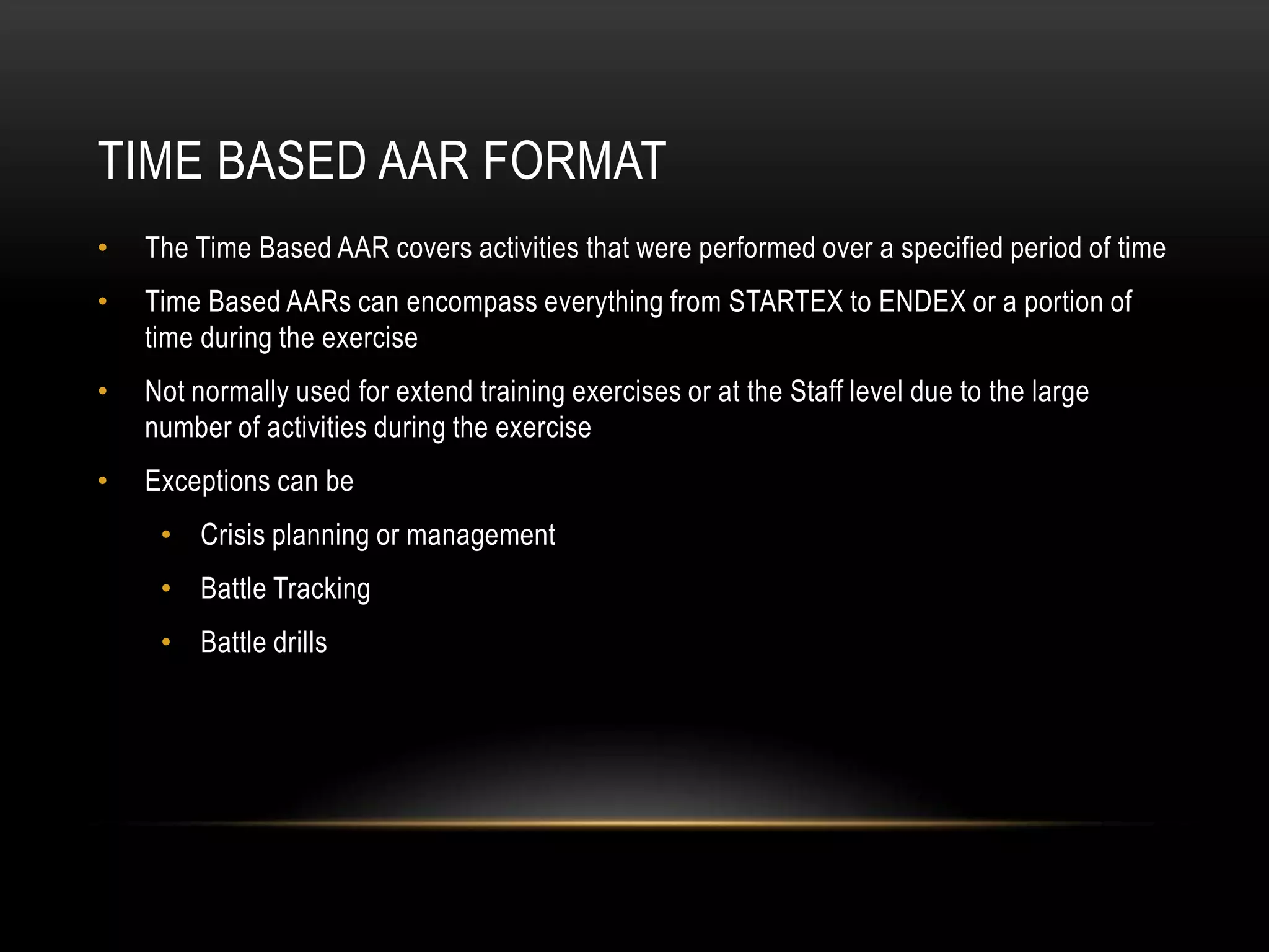 Producing A Staff Level AAR | PPTX