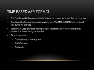 Producing A Staff Level AAR | PPTX