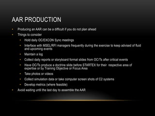 Producing A Staff Level AAR | PPTX