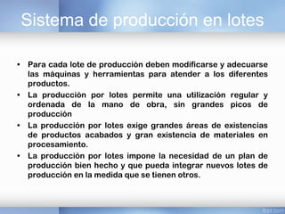 Producir por pieza es mejor que producir por lote | PPT