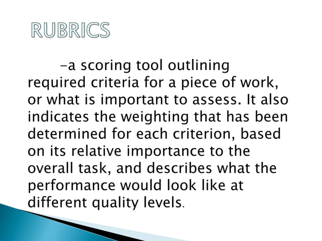 Product based assessment | PPTX