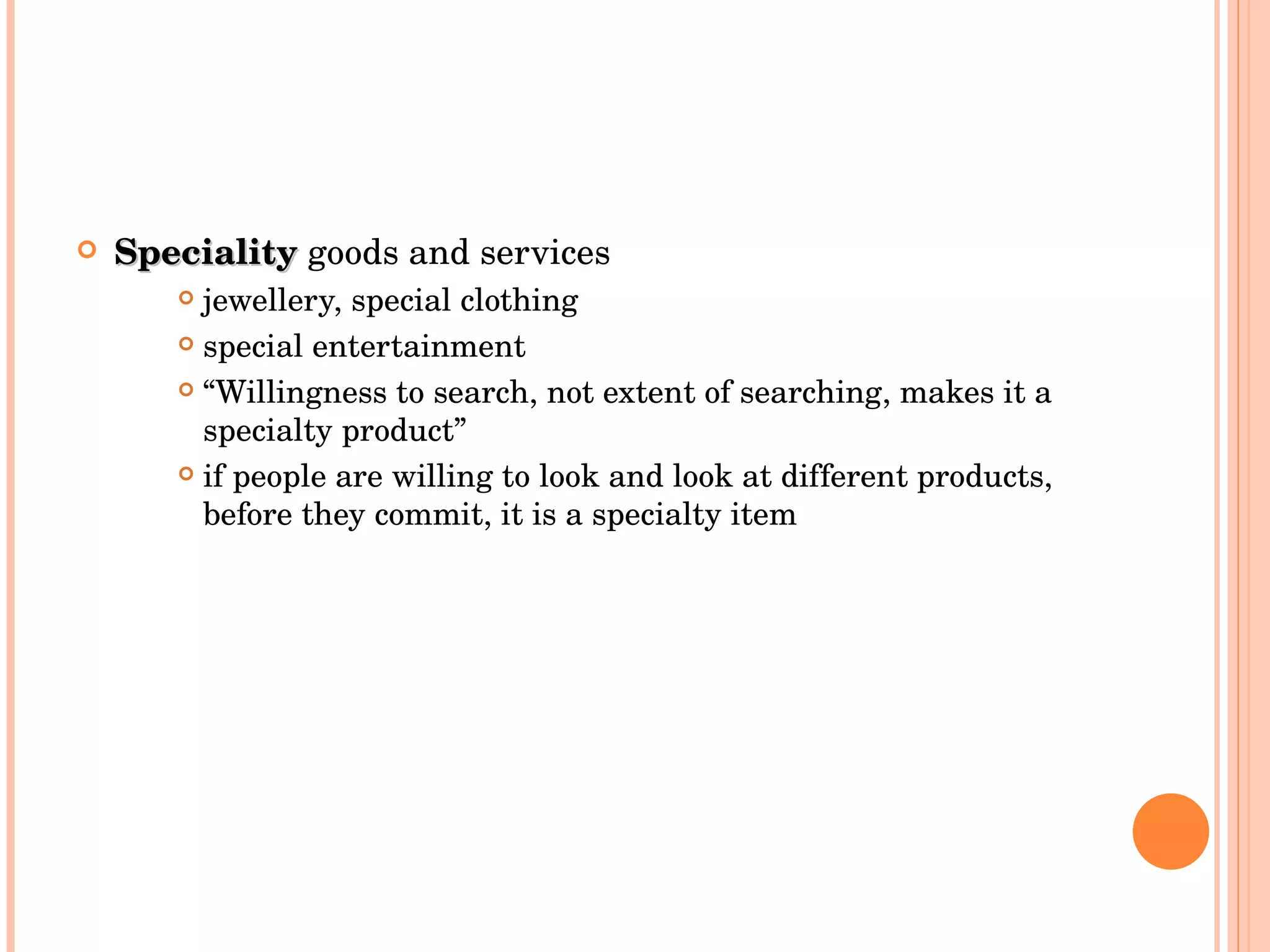 Product And Its Classifications | PPT