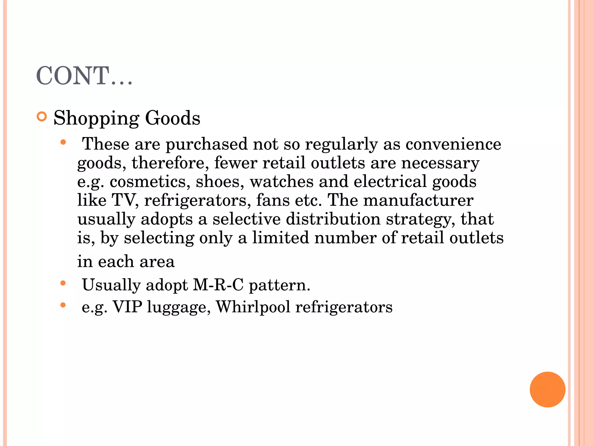 Product And Its Classifications | PPT