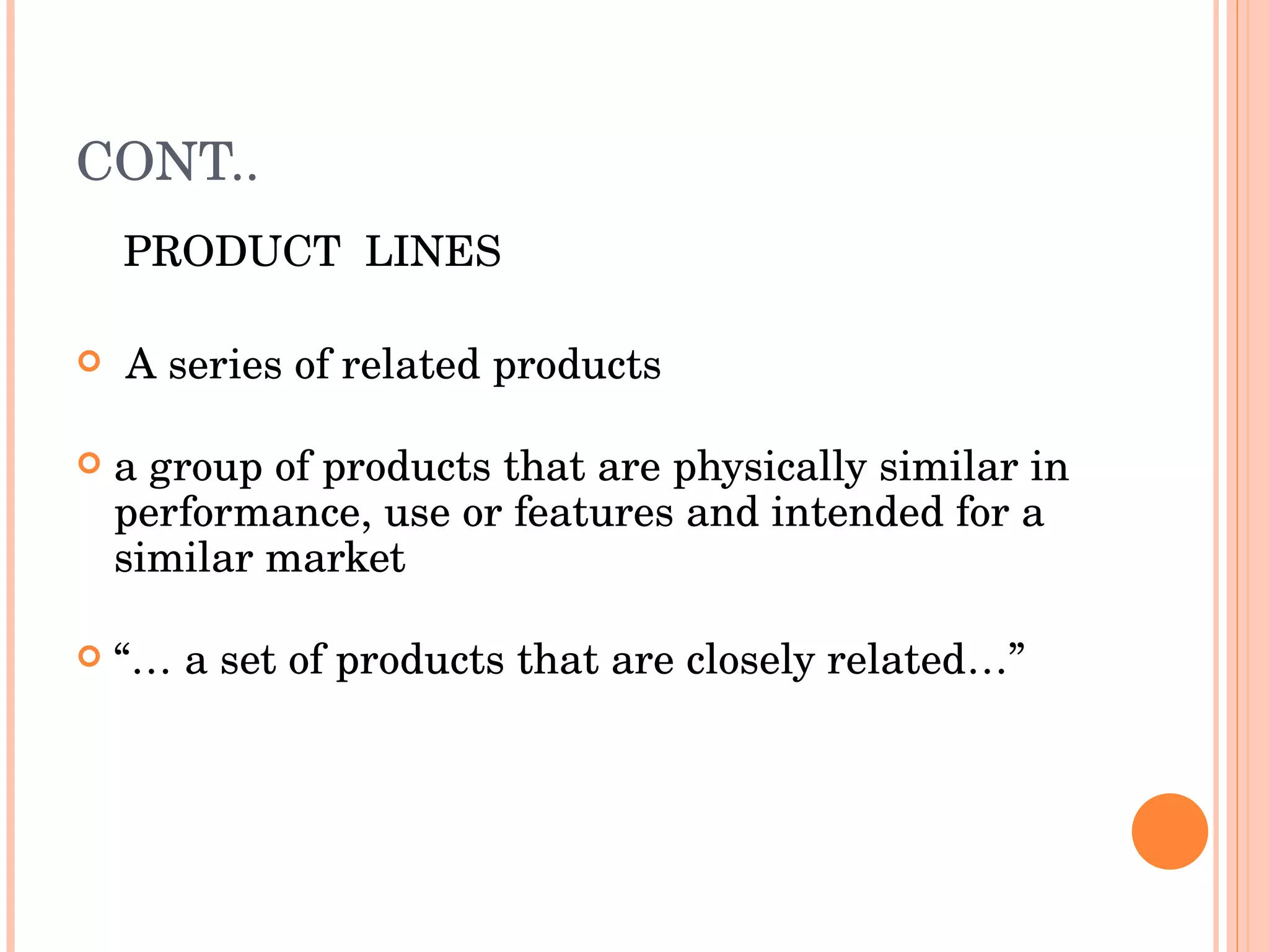 Product And Its Classifications | PPT