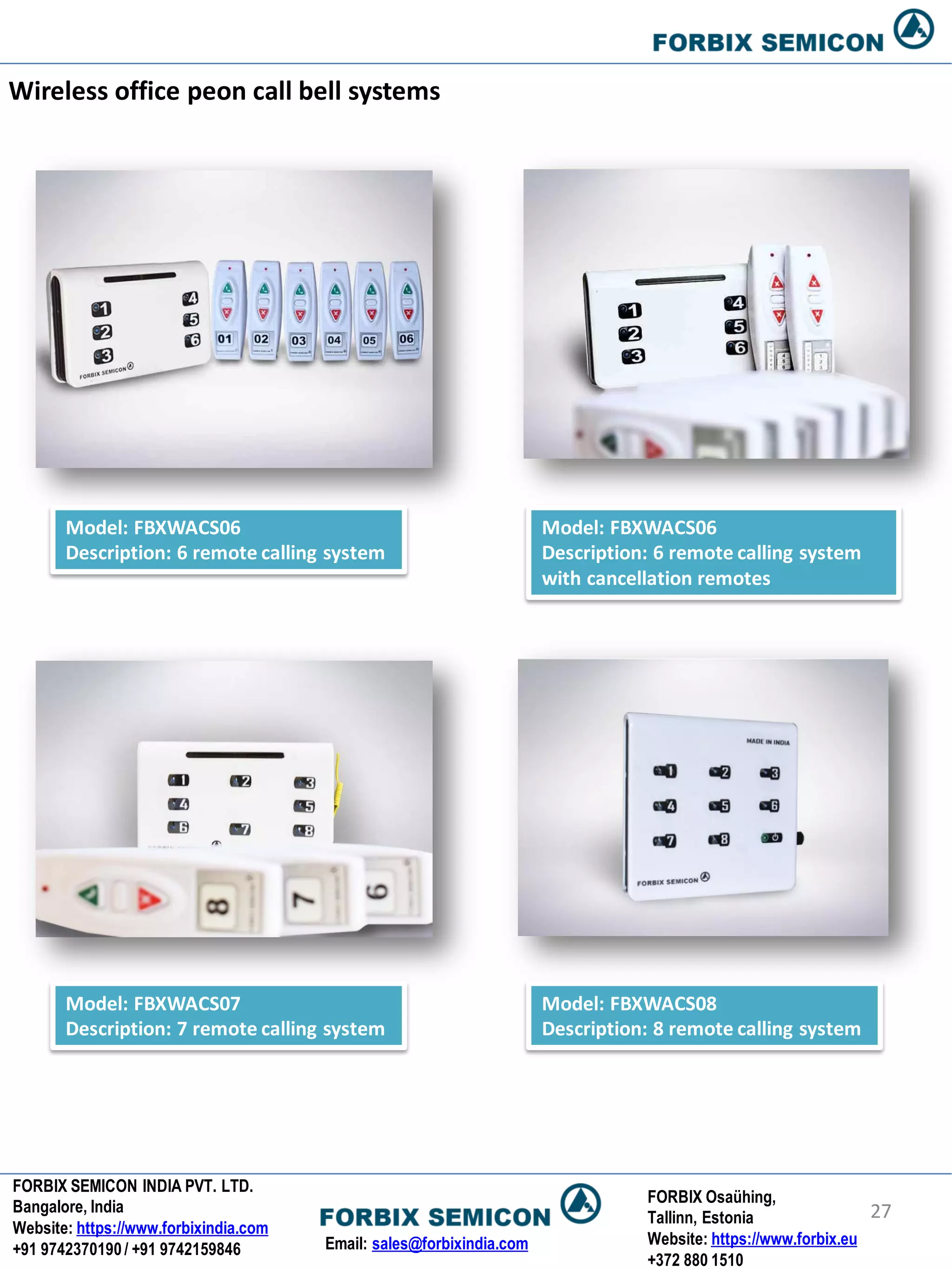 FORBIX SEMICON Product brochure | PDF