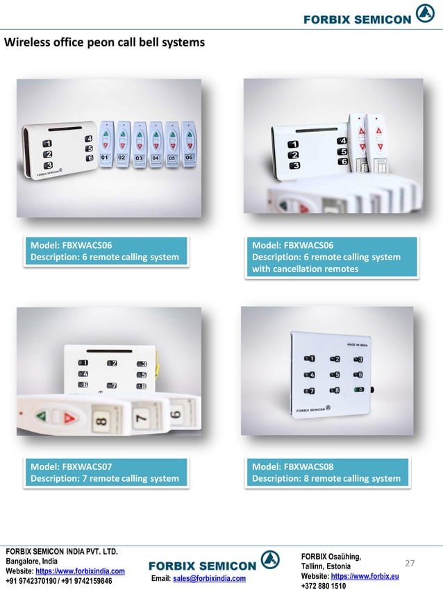 FORBIX SEMICON Product brochure | PDF