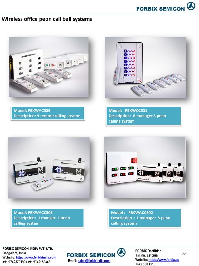 FORBIX SEMICON Product brochure | PDF