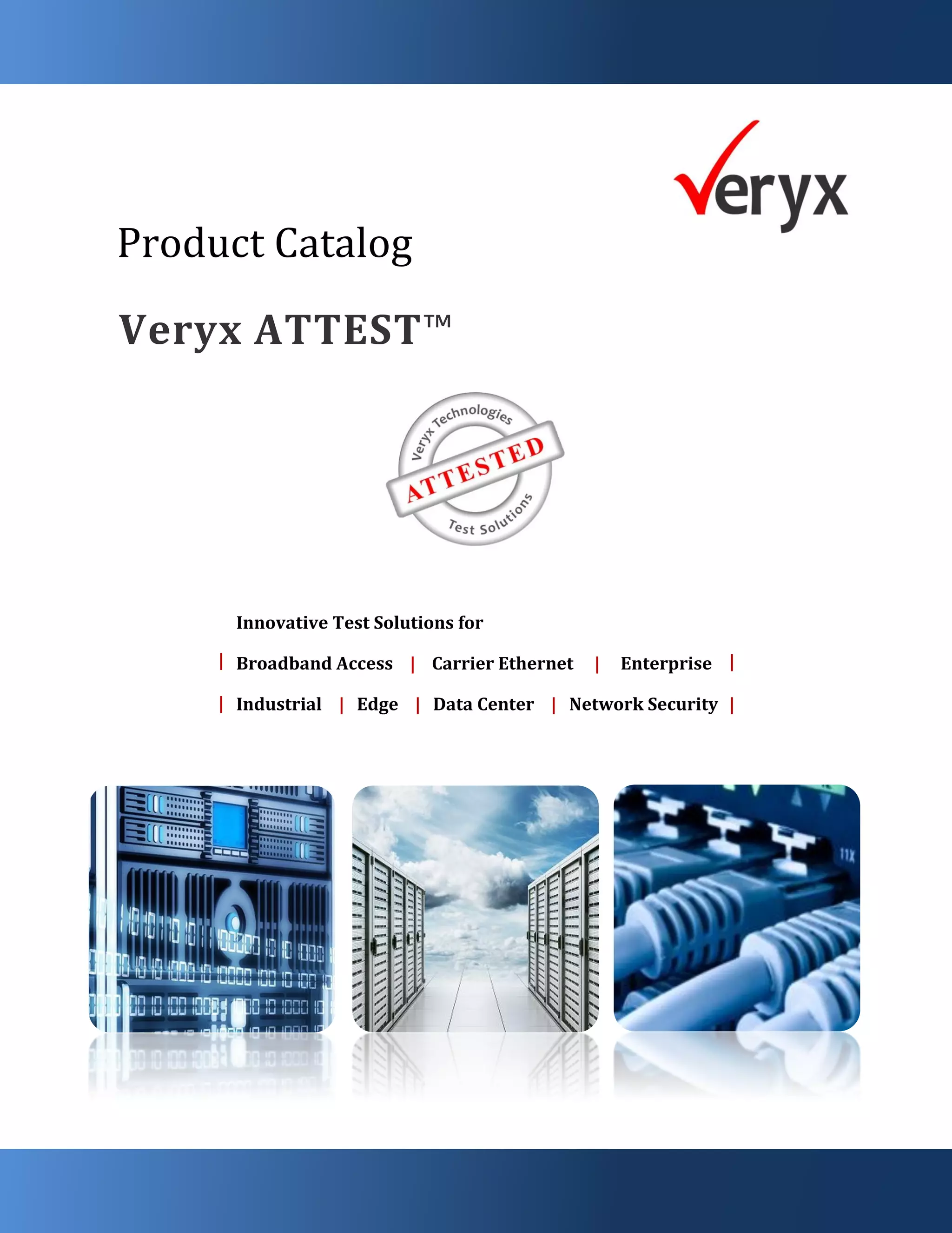 Veryx Product Catalog - ATTEST | PDF